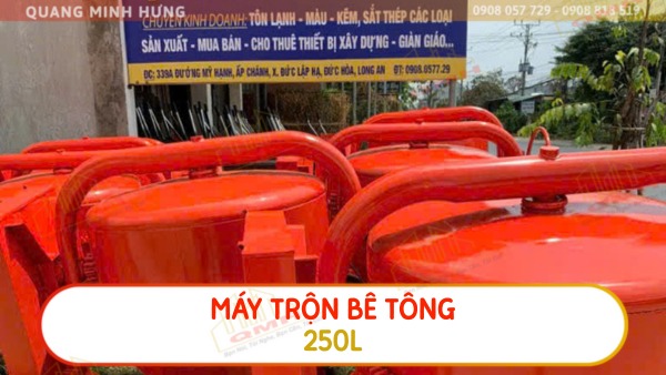 MÁY TRỘN BÊ TÔNG 250L - Quang Minh Hưng Co.,Ltd